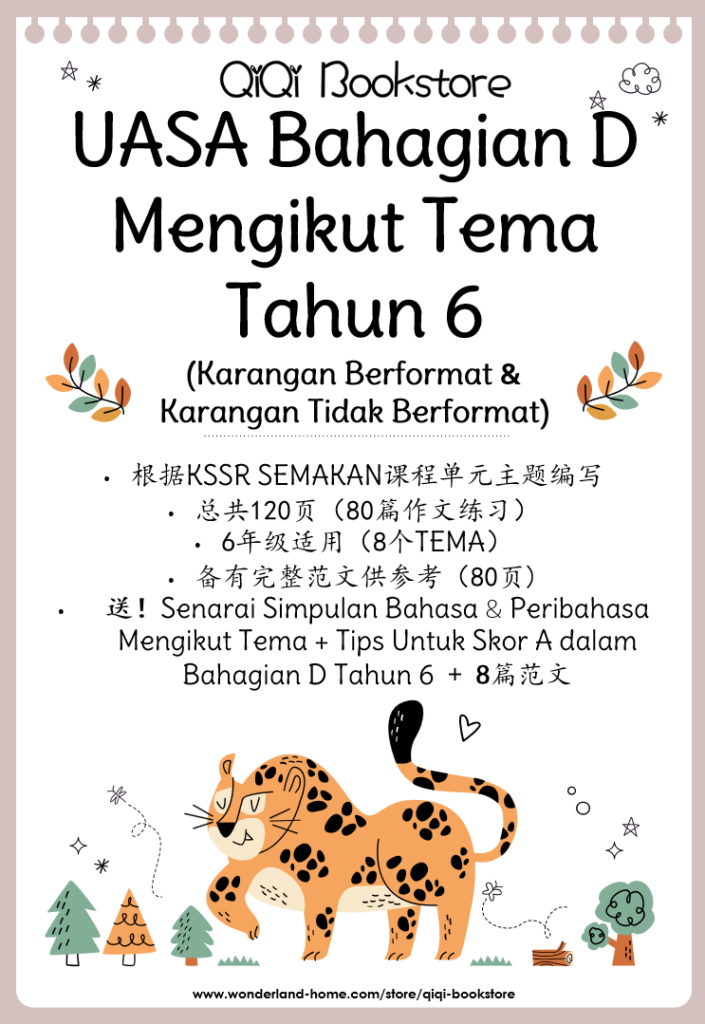 UASA BM Bahagian D Mengikut Tema Tahun 6 - Wonderland Home